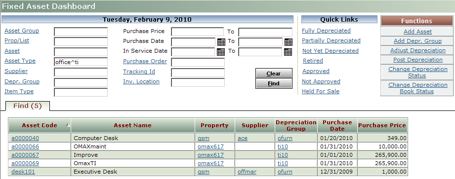 Fixed Assets Overview